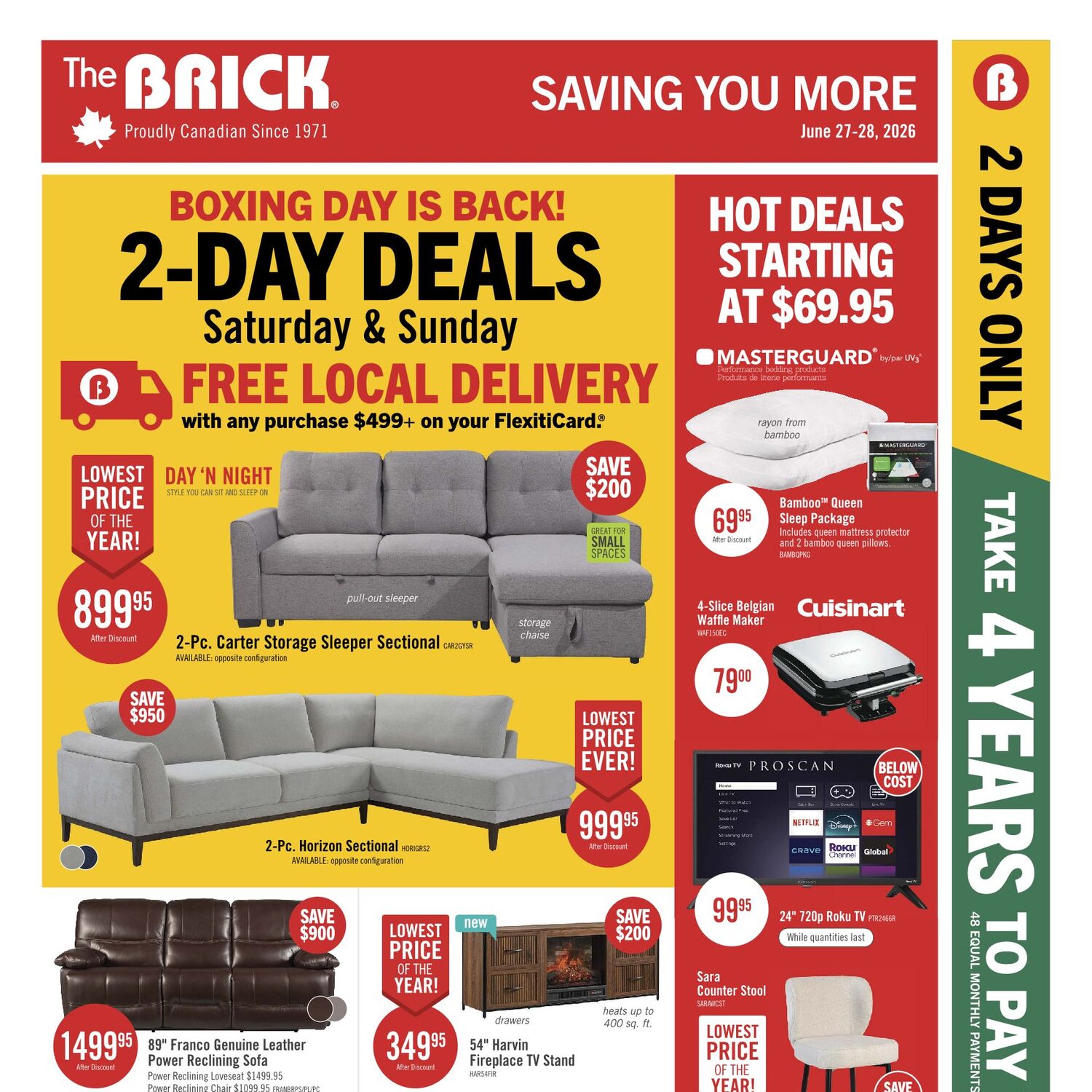 The Brick Weekly Flyer - Ottawa Only - Boxing Week Blowout Returns (ON ...