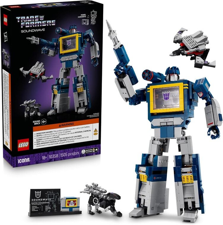 [Amazon.ca] [Prime Day] LEGO Icons Transformers: Soundwave - Building ...