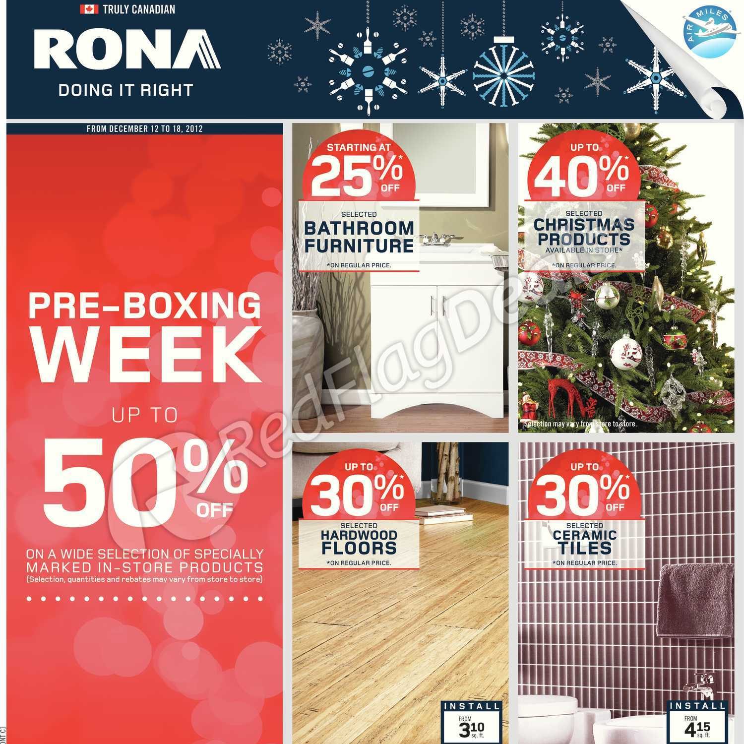 Rona Weekly Flyer - Pre-Boxing Week Up to 50% Off - Dec 12 – 18 ...